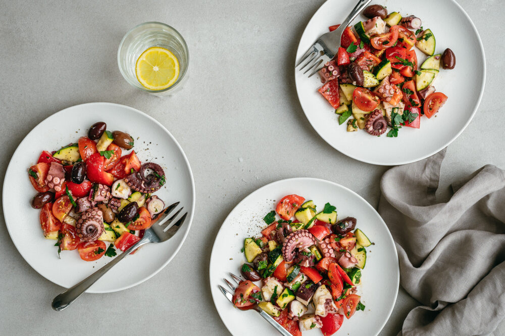 Retsept: kerge salat kaheksajalaga - Peetri Lõheäri